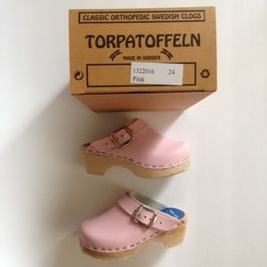 Cape Clogs | Shoes | Swedish Cape Clogs Pink Leather Natural Wood Sole ...